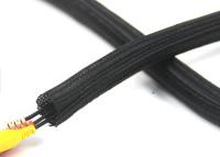 China VW-1 Polyester Self Closing Wrap Braided Expandable Sleeving 6mm to 50mm for Cable Harness for sale