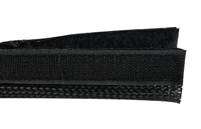 China VW-1 Cable Management Nylon Velcro Cable Sleeve PET Braided Flame Retardant for sale