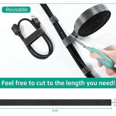 Cina DIY 2 in 1 gancio del Velcro e nastro del ciclo facili installano per la gestione del cavo in vendita