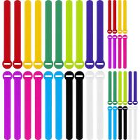 China 100% Nylon Reusable Cable Ties 100 Pack Adjustable Hook and Loop Cable Management Straps for sale