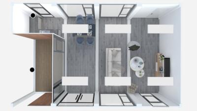 China Container Desmontável Estilo de Design Moderno Prefabricado 20ft Casa Modular de Luxo dobrável à venda