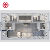 China Expandable Container House in Prefab Modular Office Cabin with Foldable Structure for sale