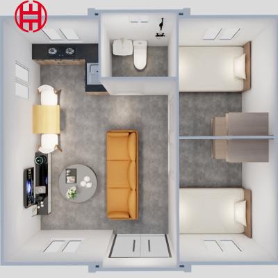 Customized Color Customized Free Design 20ft Small Tiny Modular Expandable Prefab Container House Home