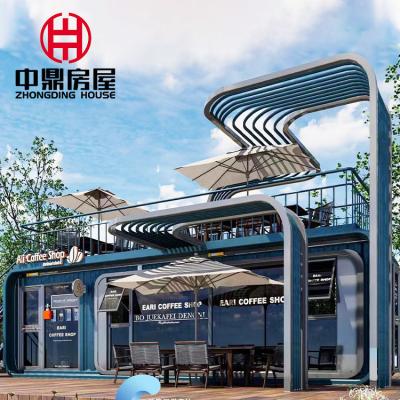 中国 オーダーメイドカラーとオンライン技術サポートの小さなプレファブコンテナコーヒーショップ 販売のため
