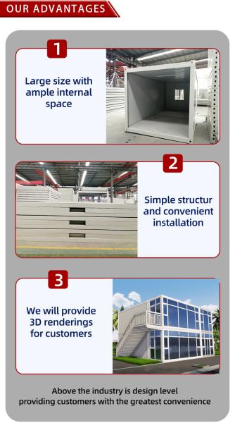 Quality Customizable 2 Bedroom Shipping Container House with Steel Structure and Modern for sale