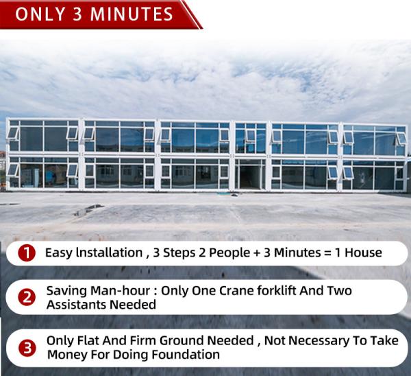 Quality 3x6 Prefab 3 Bedrooms Luxury Fabricated Living Container House with After-Sale for sale