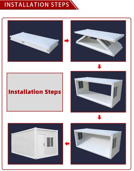 Quality Steel Portable House with Online Technical Support Modern 2 Floor Container for sale