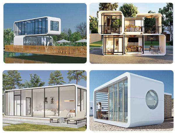 Quality Modern Design Apple Cabin Container Home Prefabricated Space Capsule House for for sale