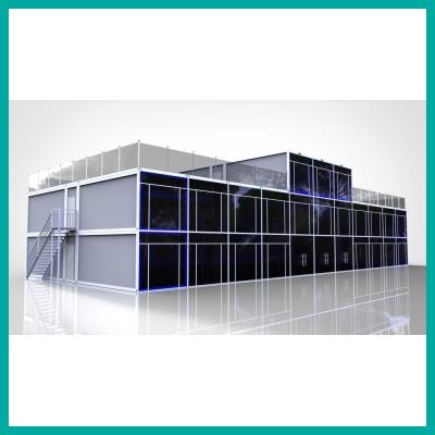 中国 20フィートの公園モデルホーム 40フィートの輸送コンテナフレームから建てられた近代的なプリファブハウス 販売のため