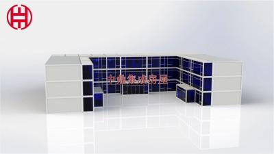 中国 20フィートの公園モデルホーム 40フィートの輸送コンテナフレームから建てられた近代的なプリファブハウス 販売のため