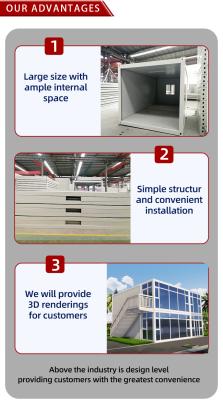 Cina Colore personalizzato 40ft Luxury Modern Foldable Container House con 4 camere da letto e ruote in vendita