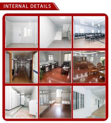 Cina 4 camere da letto Moderne case prefabbricate Modulo casa contenitore pieghevole con telaio in acciaio in vendita