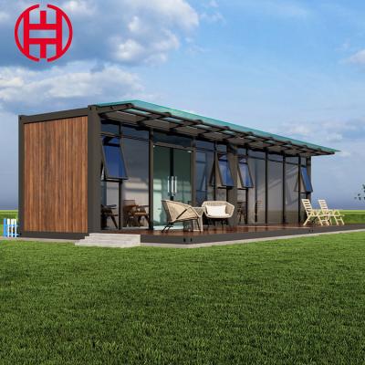 Cina Moderna cabina di legno Prefabbricata Prefabbricata Assemblata Casa temporanea Container Dome Casa ignifuga in vendita