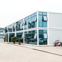 China Customized Color Flat Pack Portable Container Home with Light Steel Structure Frame for sale