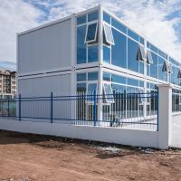 Quality Fast Assembly Flat Pack Container Office House with Steel and Online Technical for sale