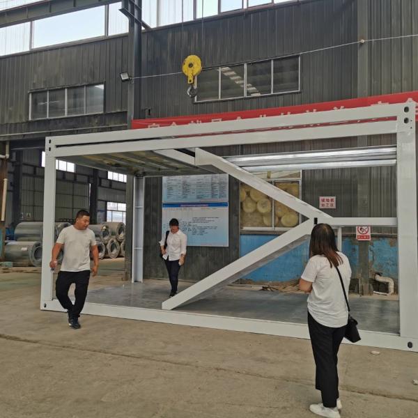 Quality Fast Assembly Flat Pack Container Office House with Steel and Online Technical for sale