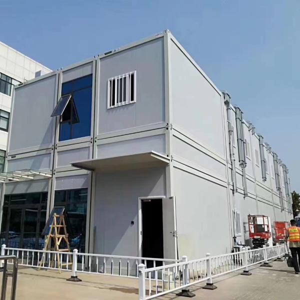 Quality Fast Assembly Flat Pack Container Office House with Steel and Online Technical for sale