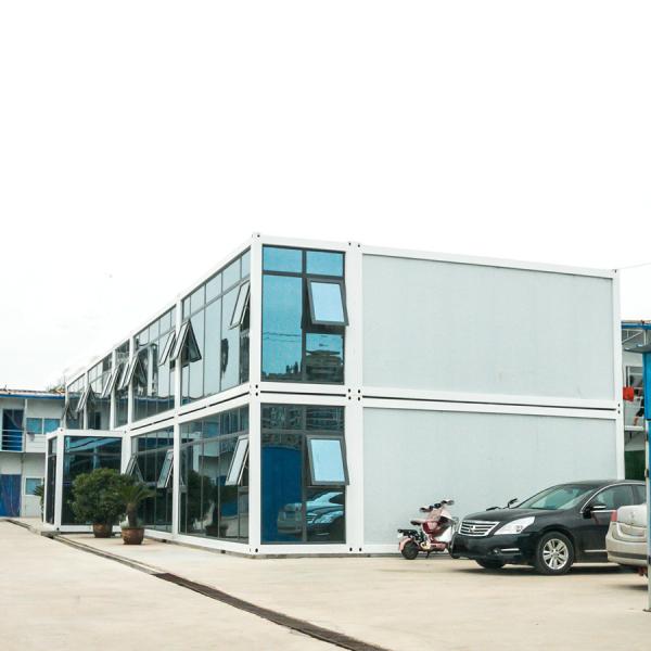 Quality Fast Assembly Flat Pack Container Office House with Steel and Online Technical for sale