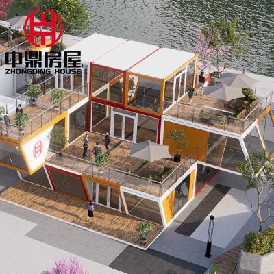 Cina Moderne case prefabbricate a 2 piani con contenitori piatti per assemblaggio e consegna rapidi in vendita