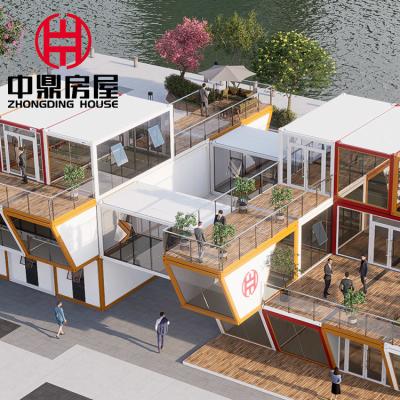 Cina Moderne case prefabbricate a 2 piani con contenitori piatti per assemblaggio e consegna rapidi in vendita