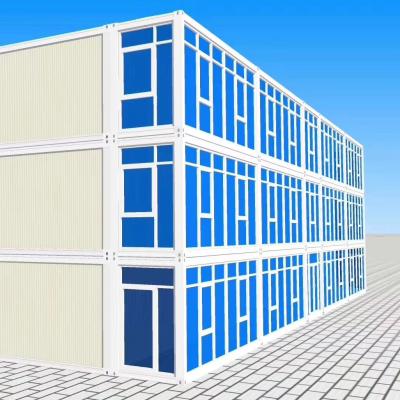 Cina Luxury Steel Frame Structure Modular Flat Pack House Hotel con 3 camere da letto 40ft Prefab in vendita