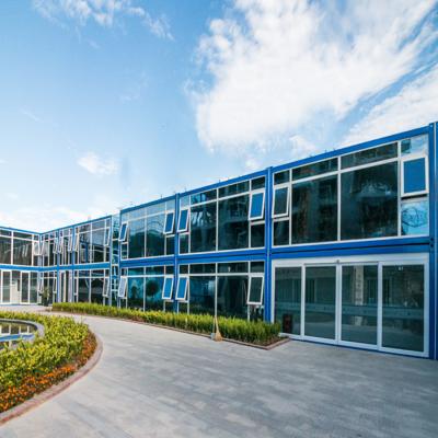 China Makkelijk te monteren mobiele platte verpakking verzendcontainer huis met aangepaste kleur Te koop