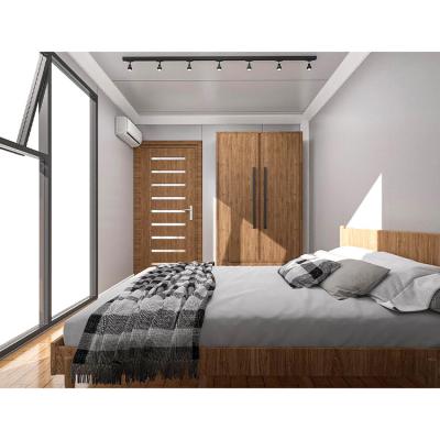 China Casa de contêineres pré-fabricada de 40FT com painéis solares Casa modular de design moderno à prova de furacão à venda