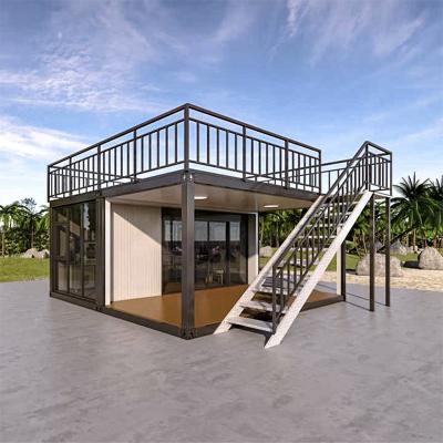 Cina 40FT resistente agli uragani Modulare Casa vetrata Terrazza murale Casa prefabbricata per appartamento in acciaio in vendita