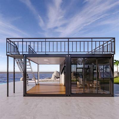 Cina 40FT resistente agli uragani Modulare Casa vetrata Terrazza murale Casa prefabbricata per appartamento in acciaio in vendita