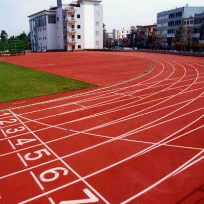 China Composite Plastic Running Track Air Permeability High Elasticity Rubber Track Material for sale