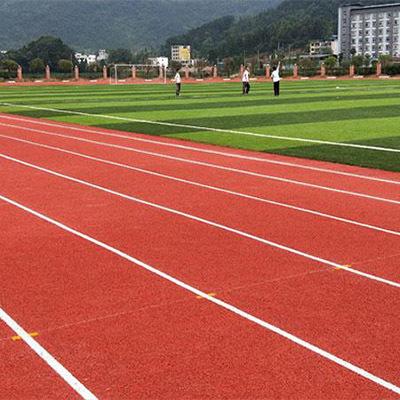 China Selfknotting Textured Plastic Running Track And Field Floor Material Polyurethane for sale