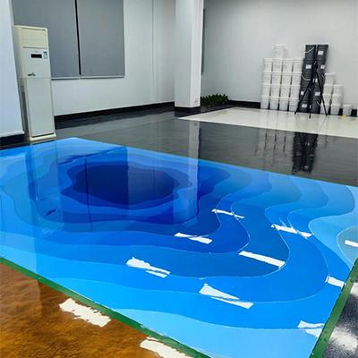 China Waterproof Artistic Flooring Paint Industrial Floor Paint Anti Static for sale