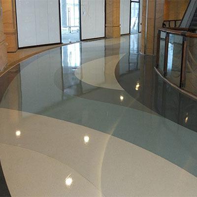 Quality Clubs And Hotels Epoxy Terrazzo Flooring With Marble And Quartz Aggregates for sale