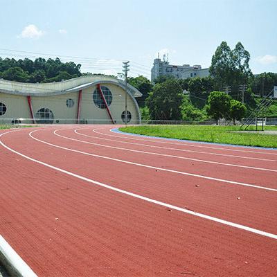 China All Plastic Synthetic Track Material Self Textured Plastic Running Track for sale
