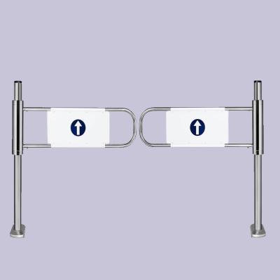 China Stainless Steel Mechanical Swing Manual Turnstile/ Supermarket Turnstile for sale
