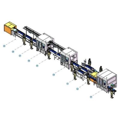 China Línea de montaje de la batería de la columna de almacenamiento de energía línea de producción automática para el hogar en venta