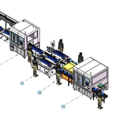 中国 18650 シリンダ式セル リチウムイオン電池パック 単/二重グループ用 組立ライン 販売のため