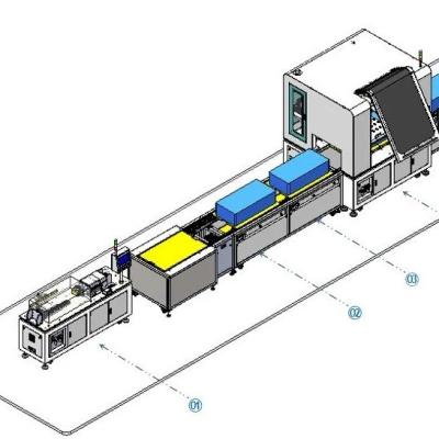 Línea de producción de módulos automáticos para máquinas clave soldadura láser montaje de paquetes de iones de litio