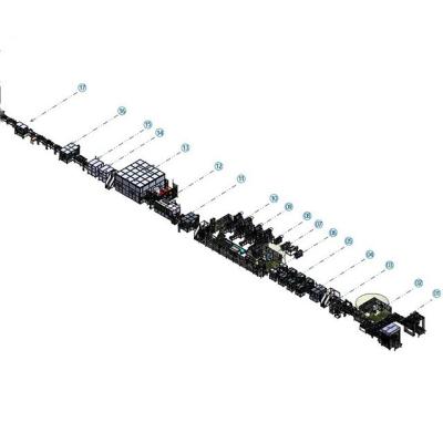 Cina Linea di assemblaggio automatico della batteria per la macchina di produzione di celle di sacchetto di 8000 kg di capacità in vendita