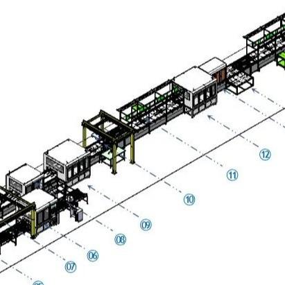 Quality New energy lithium battery pack assembly line can be customized water cooling system battery manufacturing equipment for sale