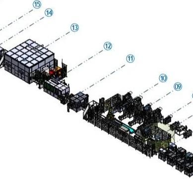 중국 사용자 정의 리?? 배터리 팩 생산 라인 리?? 280AH 배터리 팩 조립 라인 18650 리?? 이온 판매용