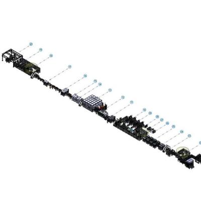 China 2023 Línea de producción de baterías prismáticas de iones de litio y fosfato para módulos de 400MM-1000MM en venta