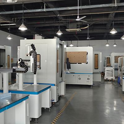 China Xyz 4-assige Cnc-platform lasersweismachine voor lithiumbatterijen met behulp van 1080nm lasergolflengte Te koop