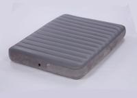 China Custom Size Travel Inflatable Bed Flocking PVC 0.3mm Thickness CE ISO Certified for sale