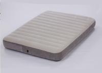 China Custom Size Travel Inflatable Bed Flocking PVC 0.3mm Thickness CE ISO Certified for sale