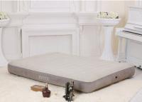 China Custom Size Travel Inflatable Bed Flocking PVC 0.3mm Thickness CE ISO Certified for sale