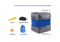 China Inflatable Leg Rest Foot Pillow PVC Flocking 15s Inflation 2s Deflation Travel Office for sale