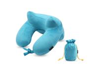 China Soft Inflatable Neck Pillow Travel Support 31.5x31x22.5cm CGS Certification for sale