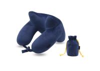China Soft Inflatable Neck Pillow Travel Support 31.5x31x22.5cm CGS Certification for sale