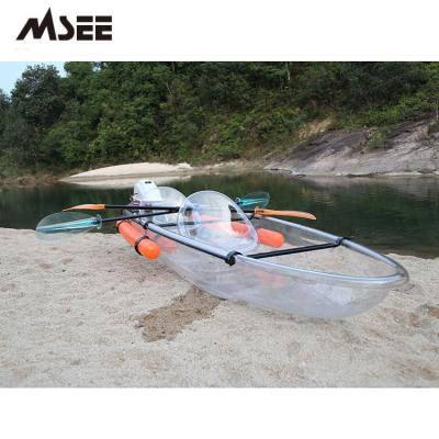 Cina Gli accessori liberano il crogiolo di vetro di chiaro del kajak policarbonato di plastica della pagaia con il motore in vendita